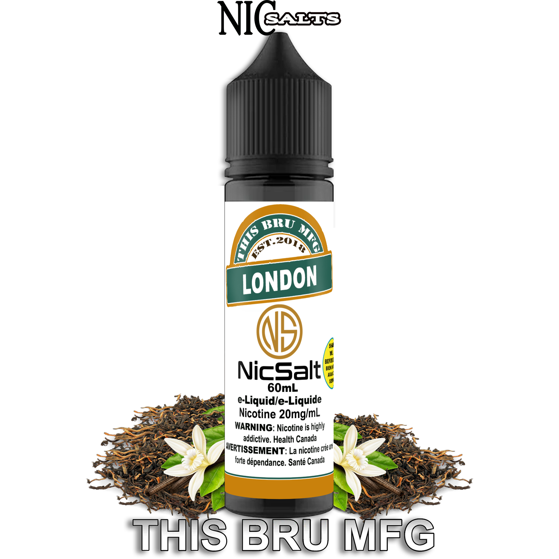 CUSTOM THIS BRU MFG SALT - LONDON 60ML
